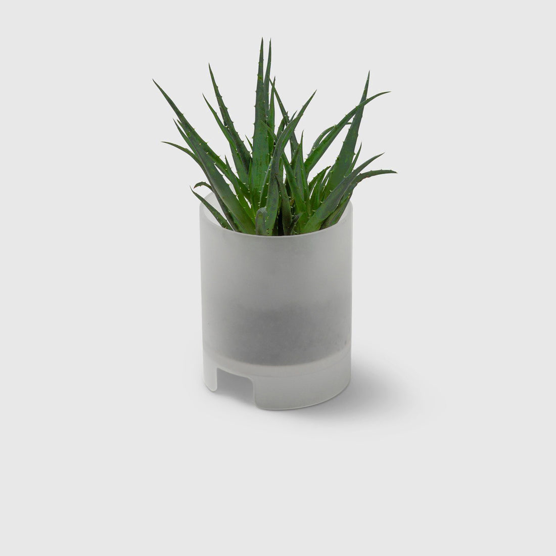 Acrylic Vessel & Planter - White Mist - ARTIFOX
